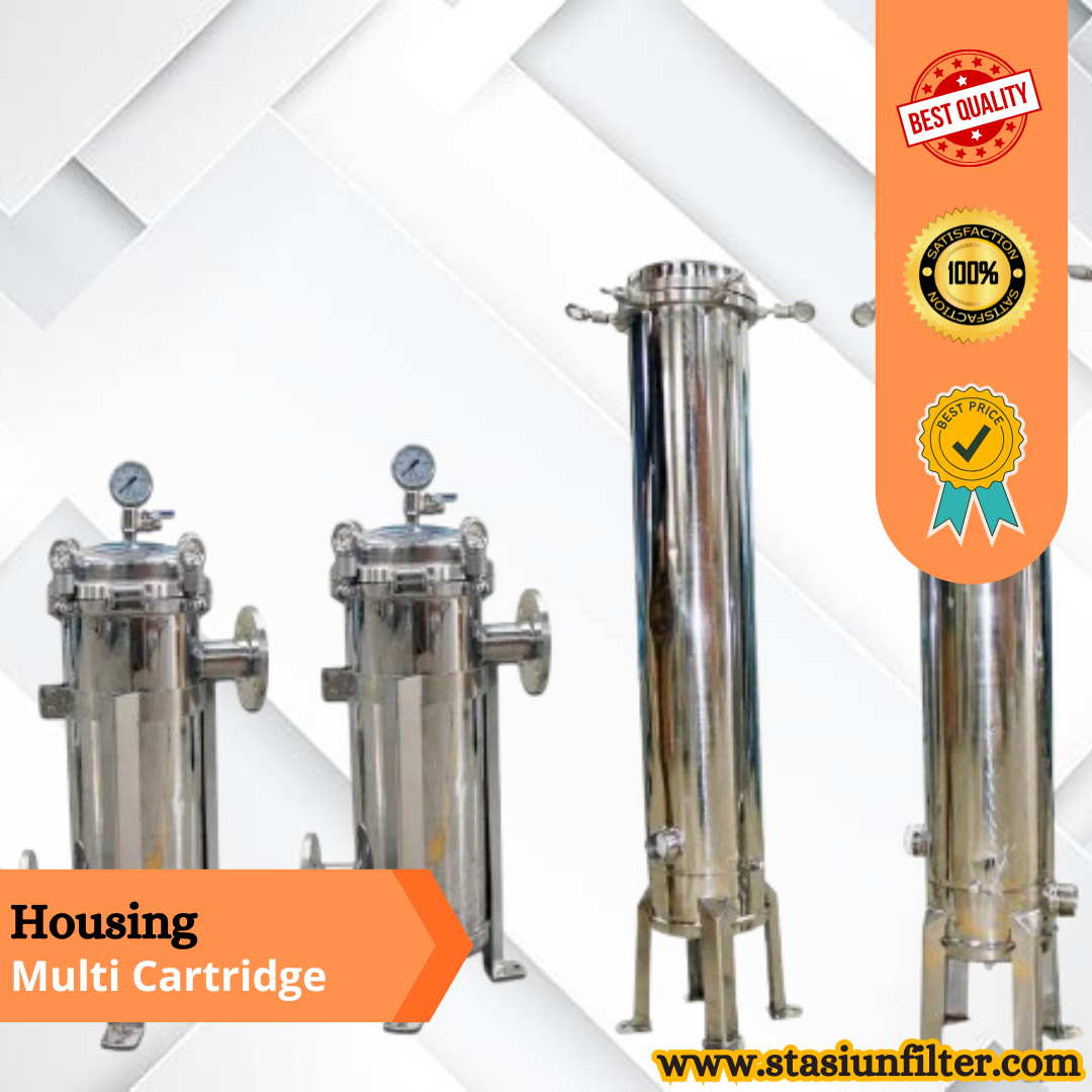 SS304 Housing Multi Cartridge Filter - STASIUN FILTER INDONESIA